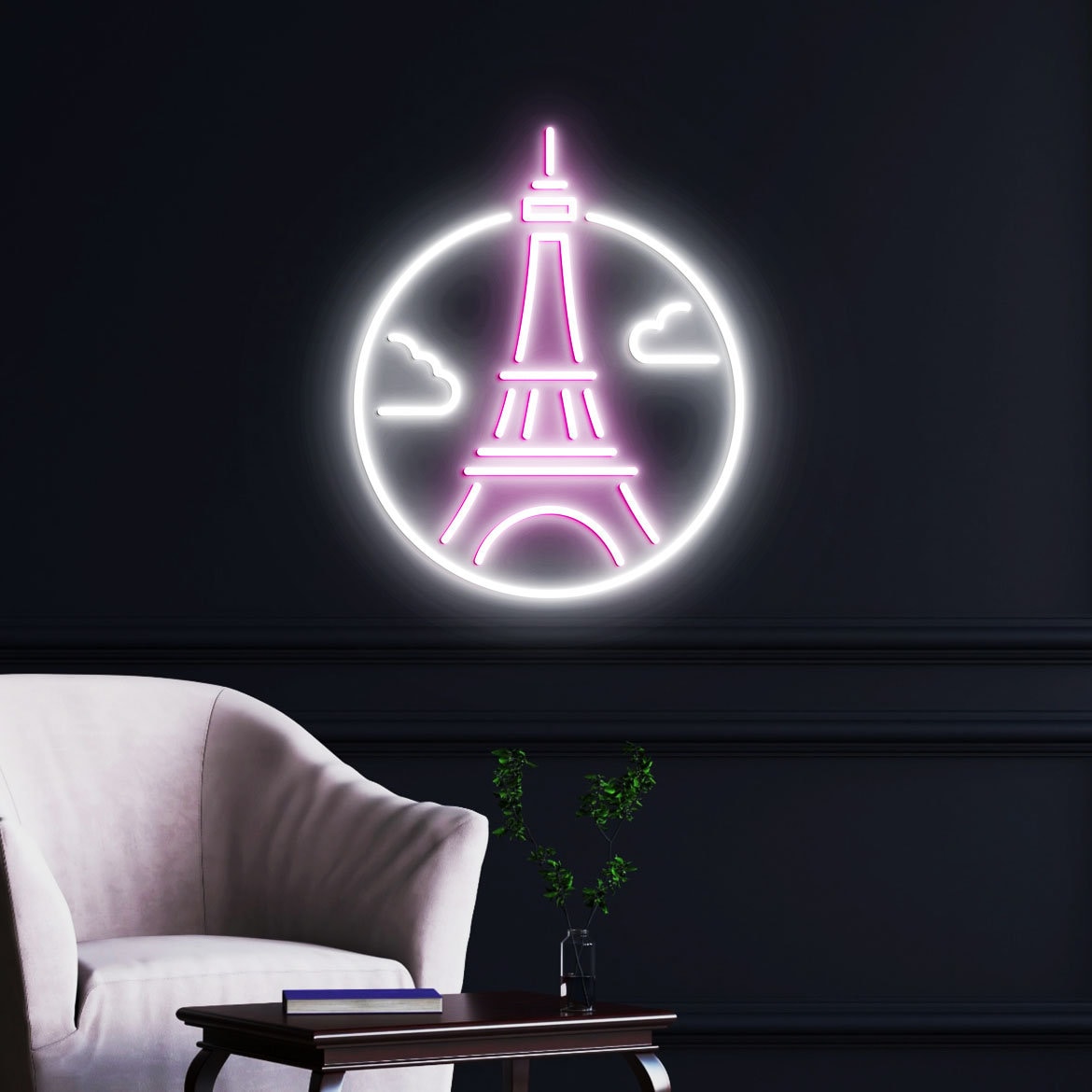 Eiffel Tower Neon Light Neon Sign Light Decor Eiffel Tower - Etsy