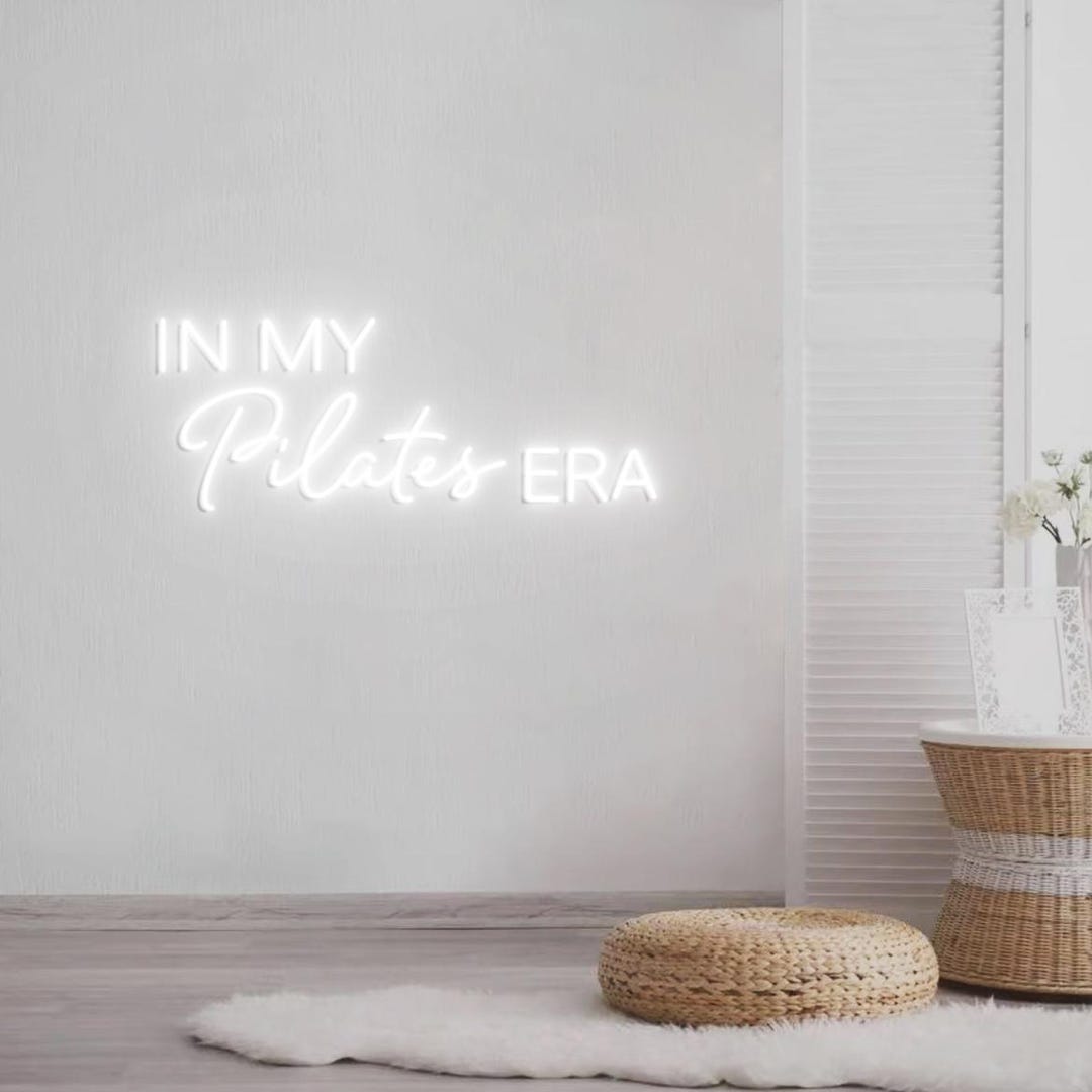 In My Pilates Era Neon Sign, Pilates Sign for Home Pilates Studio Decor ...