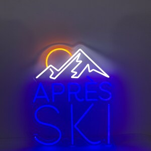 Apres Ski Neon Sign, Apres Ski, Ski Goggles, Custom Apres Ski Sign, Ski ...