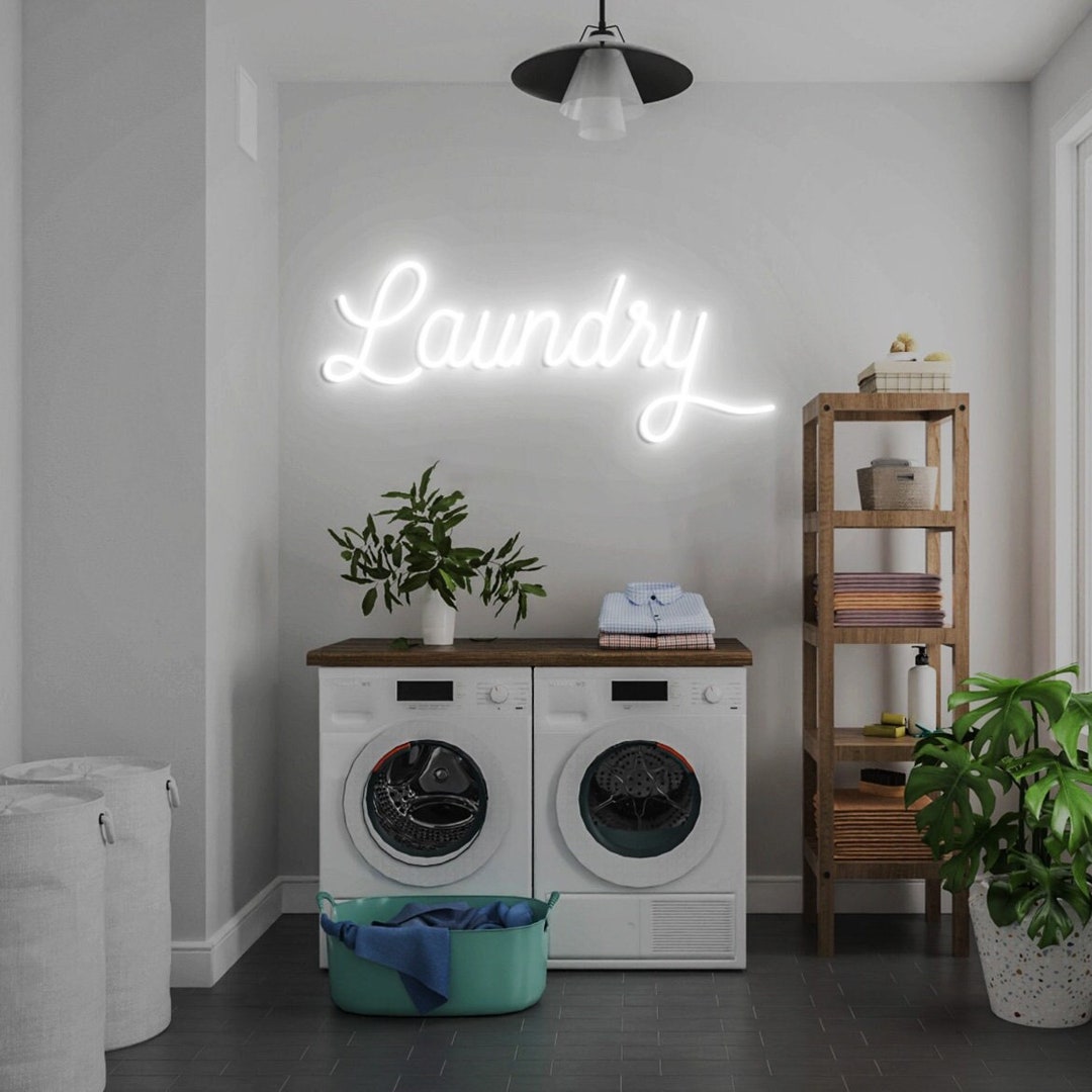 Laundry Sign, Sign for Laundry Room , Laundry Wall Decor Neon Sign ...