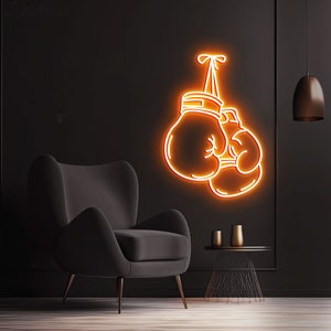 Boxing Gloves Neon Sign, Boxing Neon Sign, Boxing Gloves Sign, Boxers ...