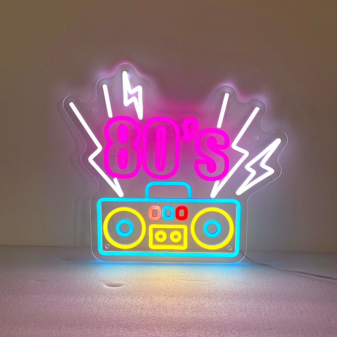 Back to the 80s Neon Light, Neon Sign Light Decor, Back to the 80s Led ...