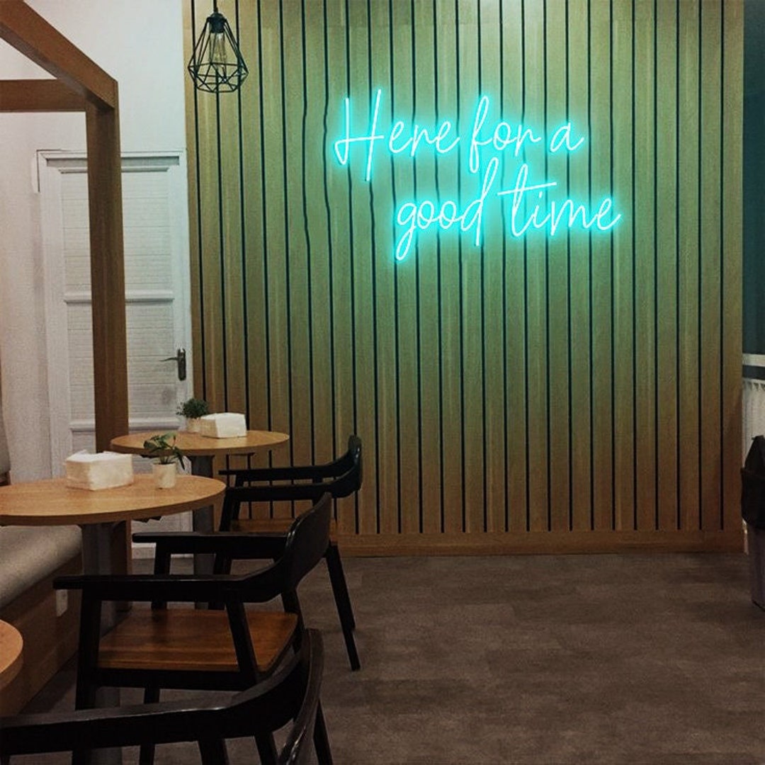 Here for a Good Time Neon Sign, Music Lyrics Sign, Country Music Sign ...
