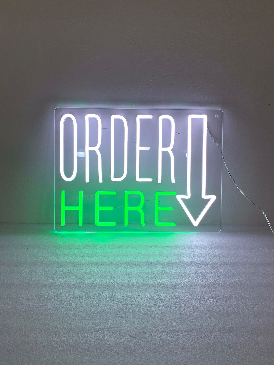 Order Here Led Neon Sign, Order Here Sign, Custom Business Order Here ...
