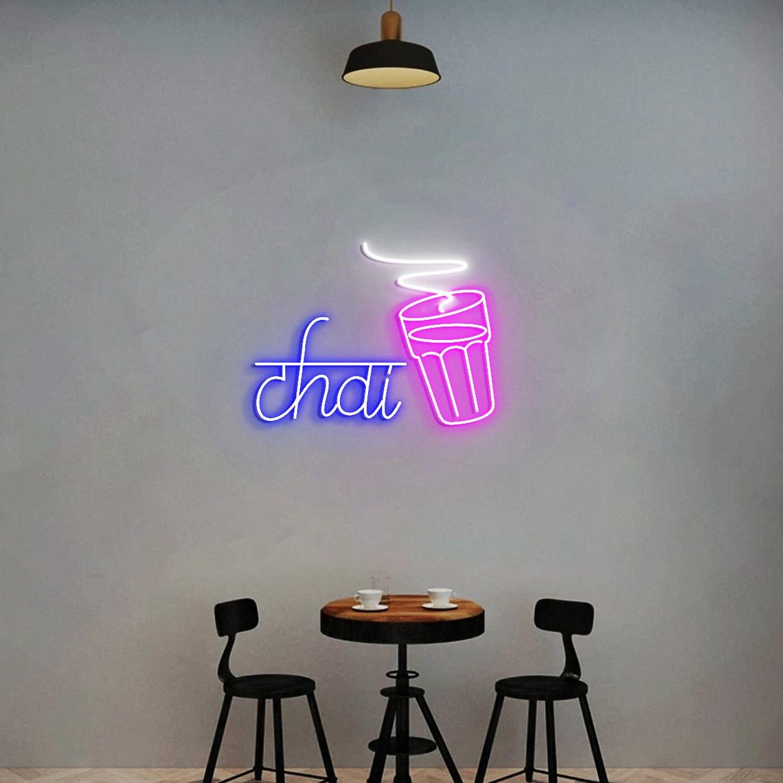 Chai Neon Sign Light, Indian Chai Sign for Dining Room, Restaurants ...