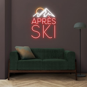 Apres Ski Neon Sign, Apres Ski, Ski Goggles, Custom Apres Ski Sign, Ski ...