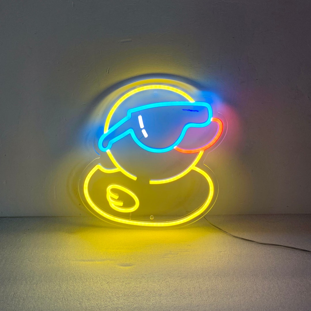 Rubber Duck Neon Light, Neon Sign Light Decor, Rubber Duck Bedroom Neon ...