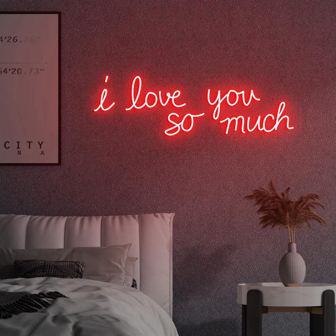 Austin I Love You so Much LED Neon Sign: Texas Wedding Decor - Etsy