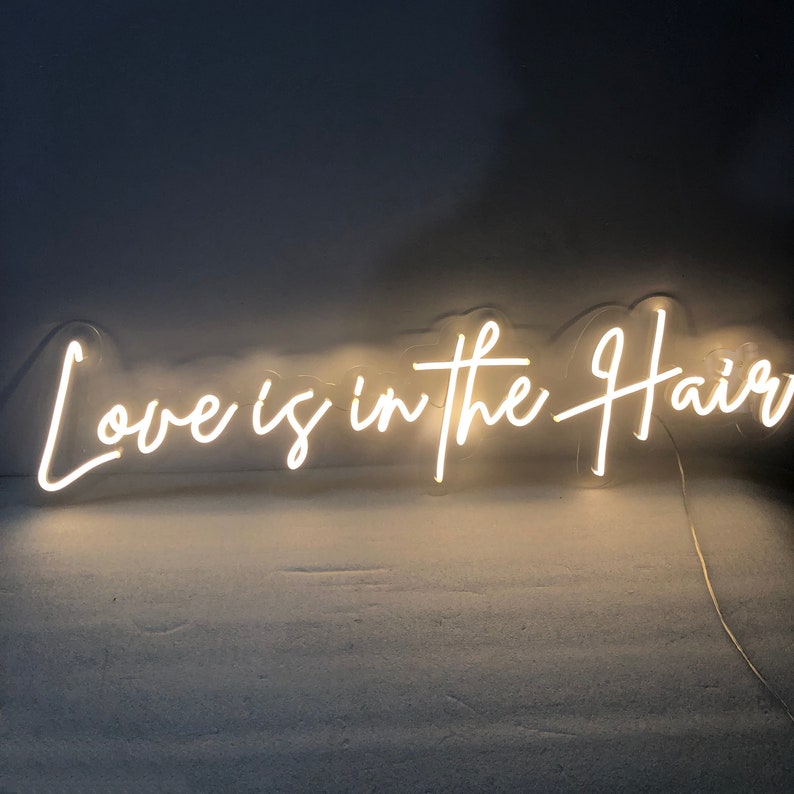 Love is in the Hair Neon Light Sign Hair Salons Decor Neon - Etsy