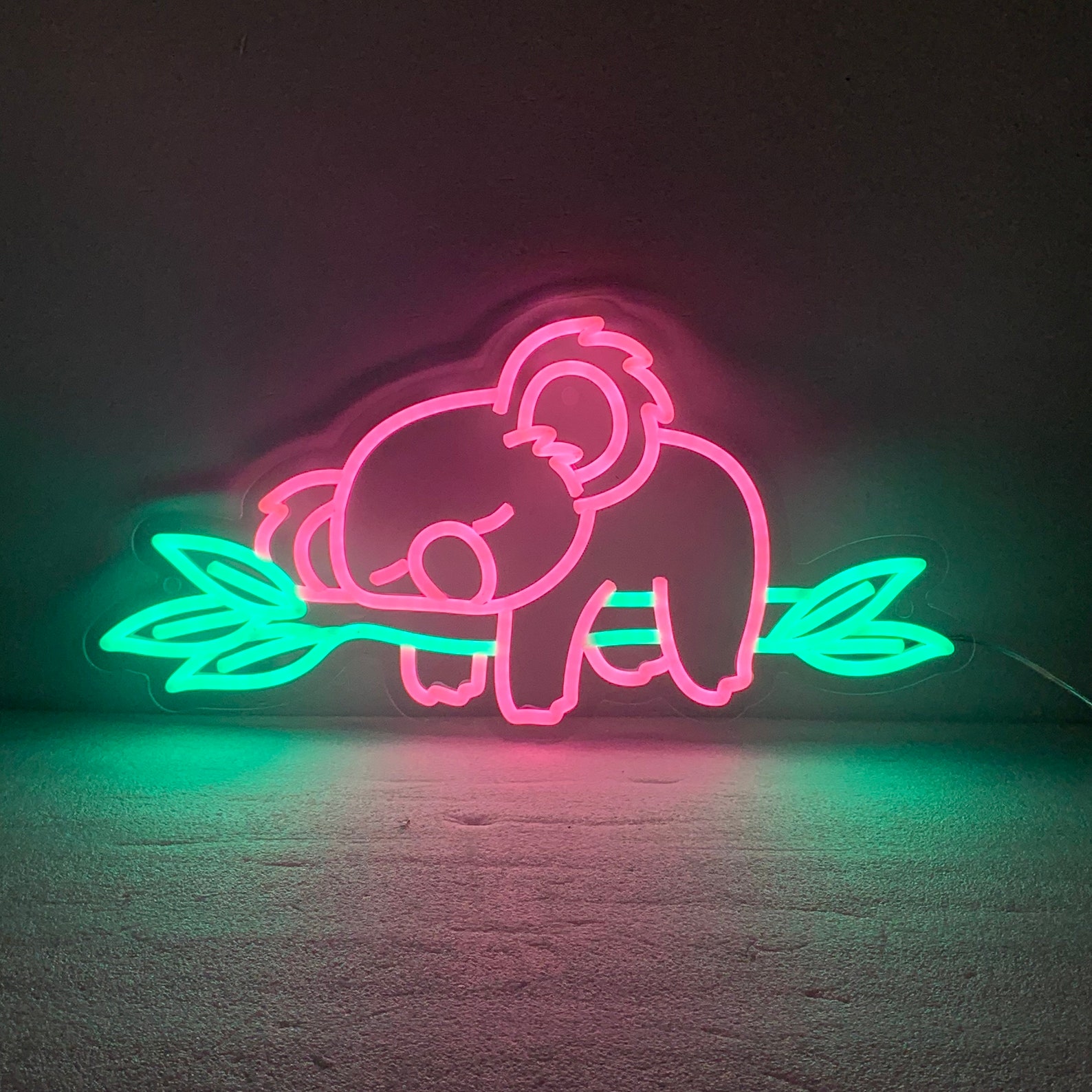 Koala Bear Neon Light Cute Animals Neon Sign Koala Bear - Etsy