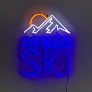 Apres Ski Neon Sign, Apres Ski, Ski Goggles, Custom Apres Ski Sign, Ski ...
