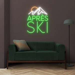 Apres Ski Neon Sign, Apres Ski, Ski Goggles, Custom Apres Ski Sign, Ski ...