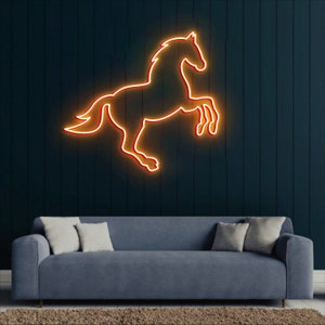 Horse Neon Light, Horse Decor, Horse Room Decor, Horse Wall Art - Etsy