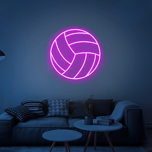 Volleyball Neon Sign, Volleyball Room Decor, Volleyball Gifts for Kids ...