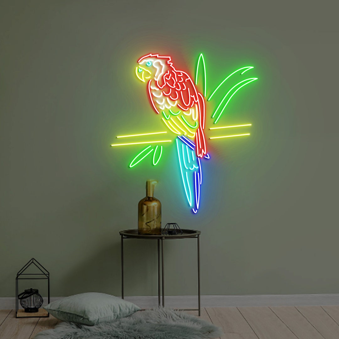 Parrot Neon Sign, Parrot LED Light, Parrot Neon Light, Parrot Led Sign ...