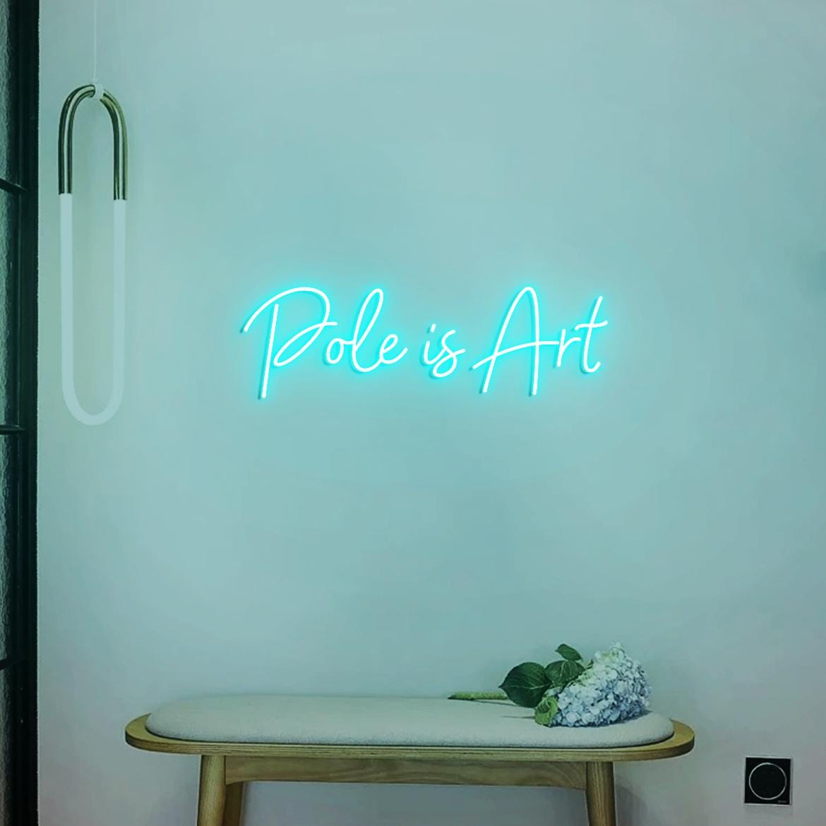 Pole is Art Neon Sign, Pole Dancing Classes Wall Art, Neon Sign for ...
