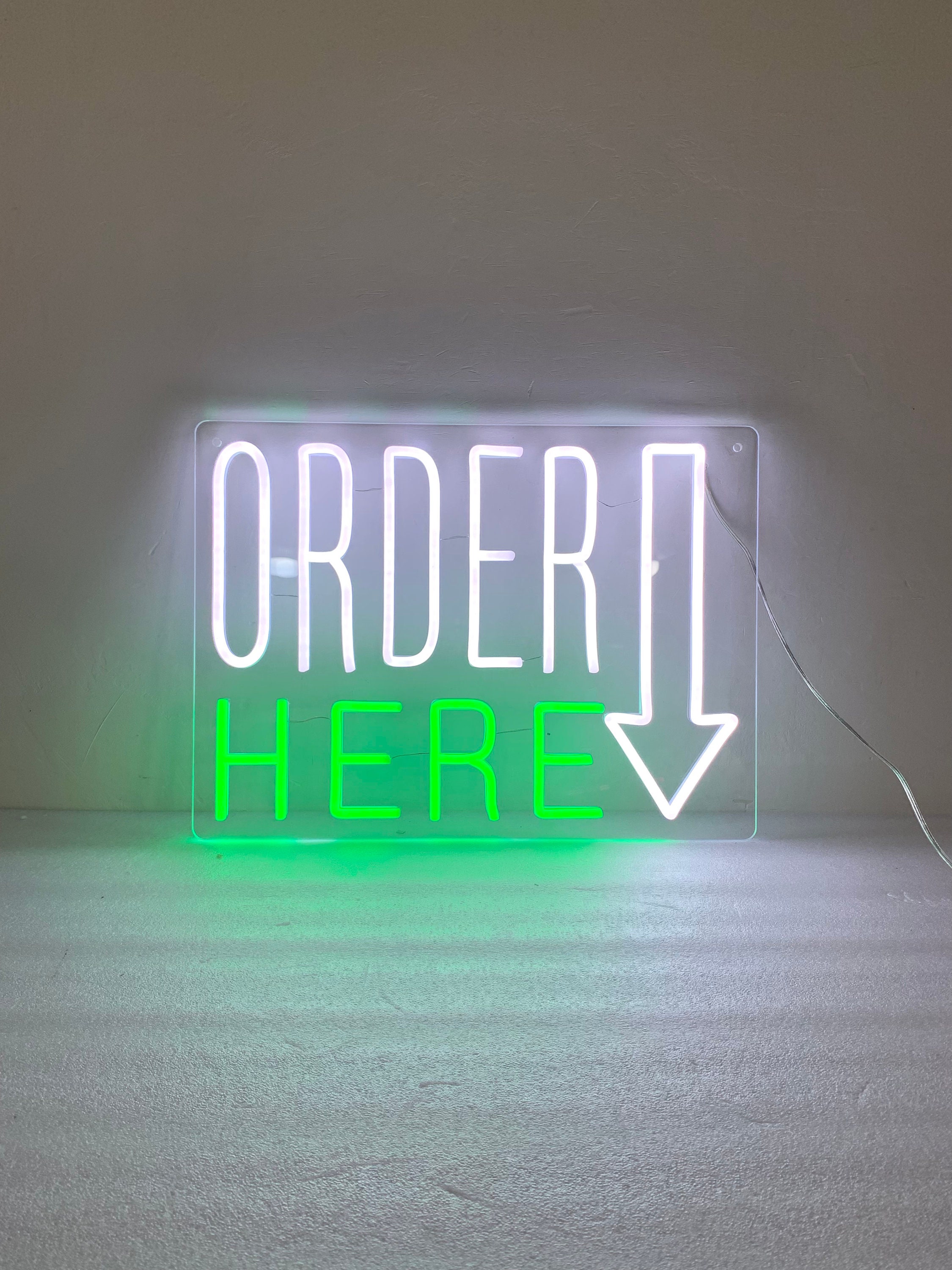Order Here Led Neon Sign, Order Here Sign, Custom Business Order Here ...