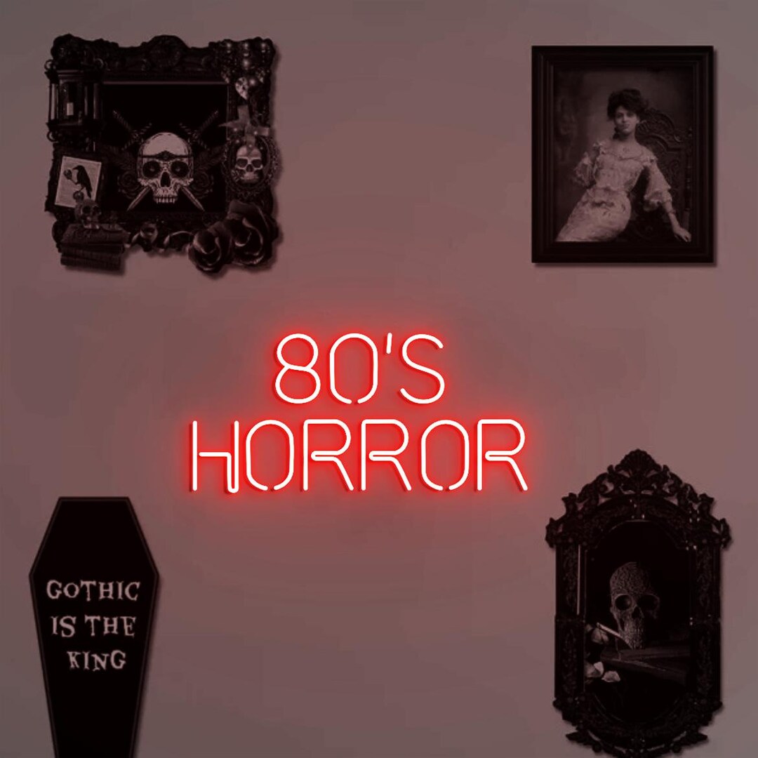 80's Horror Movies Sign, Horror Movies Room Decor, Gift for Horror ...