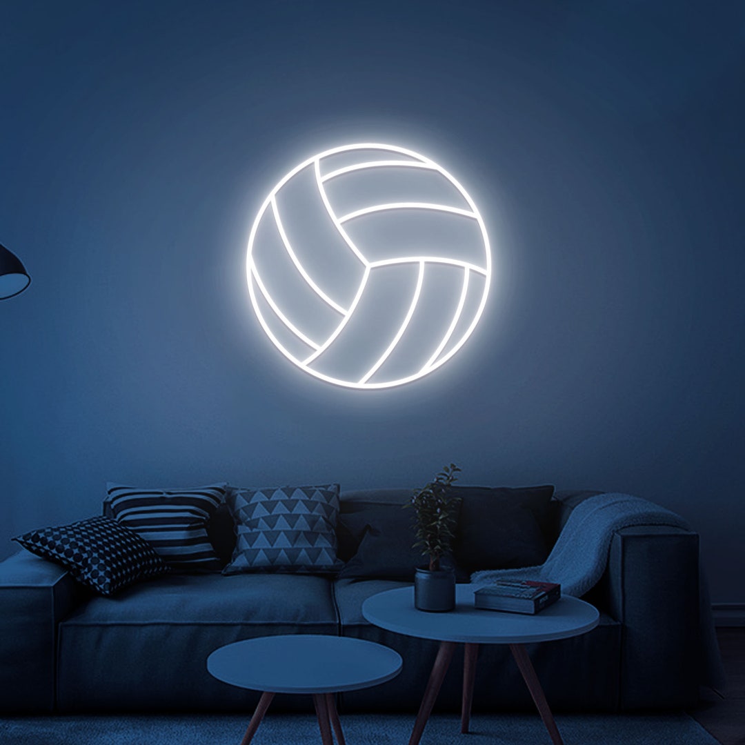 Volleyball Neon Sign, Volleyball Room Decor, Volleyball Gifts for Kids ...