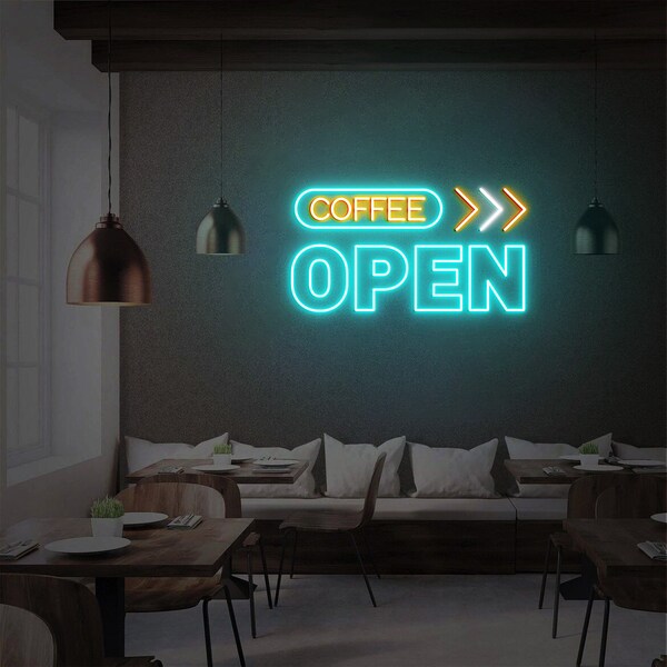 Light up Coffee Sign - Etsy
