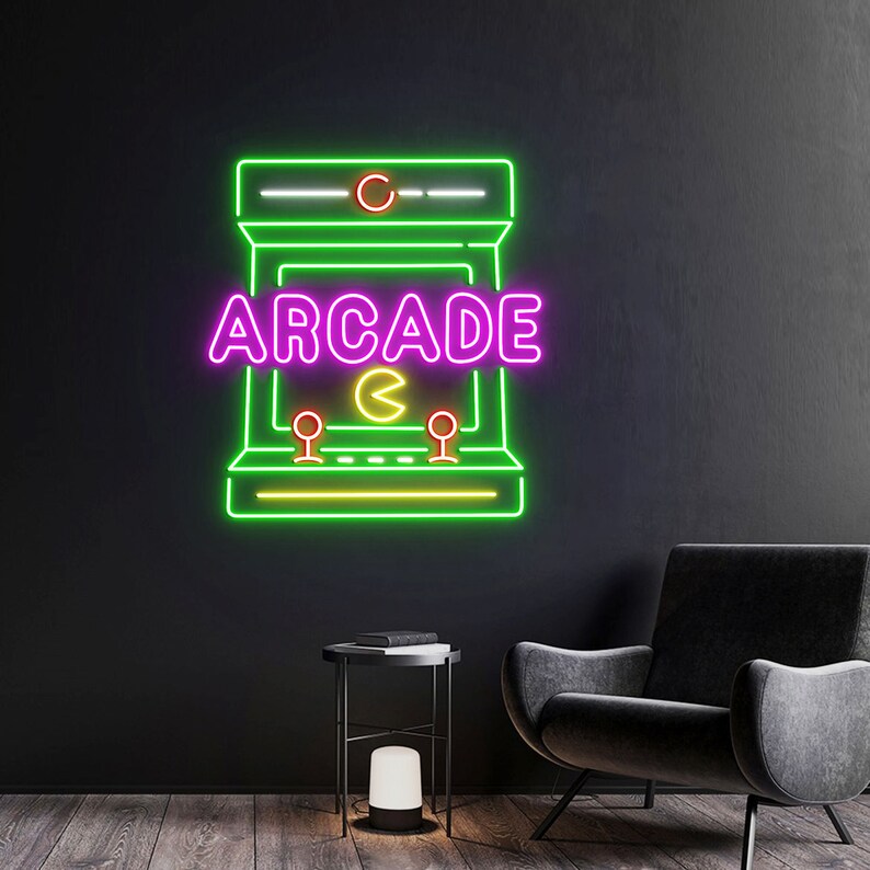 Arcade Neon Sign Arcade Led Sign Arcade Room Decor Arcade - Etsy