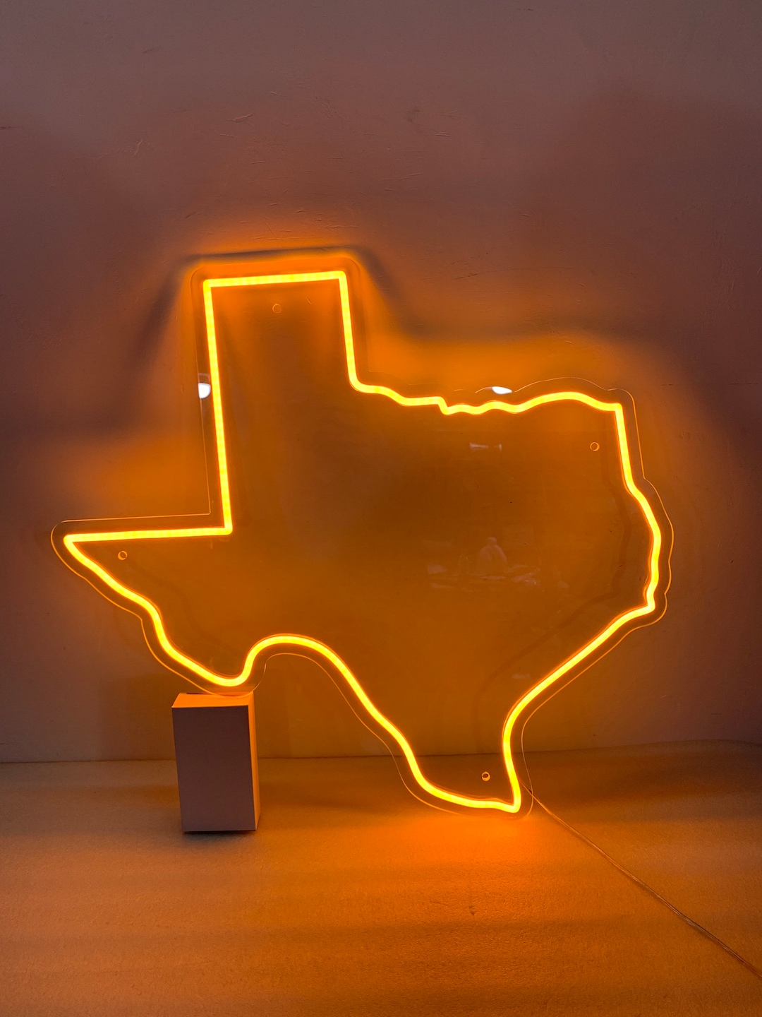 Texas Outline Neon Sign, Texas Led Sign, Texas Decor, Texas Map Wall ...