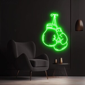 Boxing Gloves Neon Sign, Boxing Neon Sign, Boxing Gloves Sign, Boxers ...