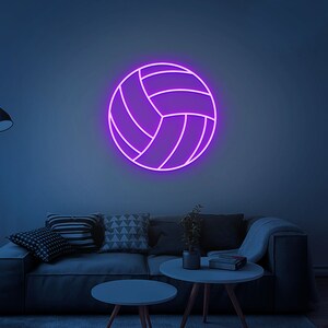 Volleyball Neon Sign, Volleyball Room Decor, Volleyball Gifts for Kids ...