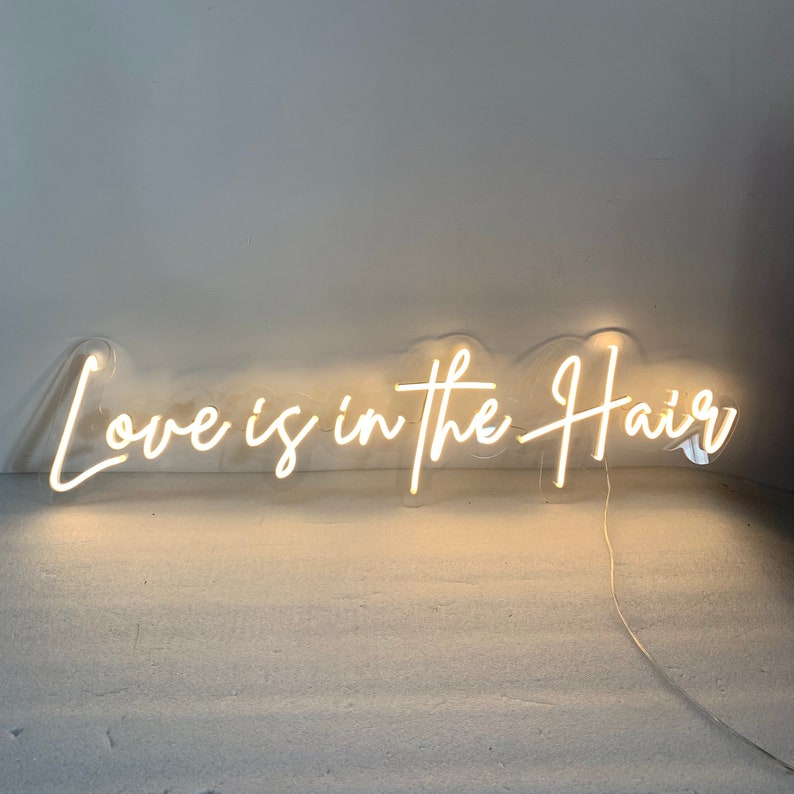 Love is in the Hair Neon Light Sign Hair Salons Decor Neon - Etsy