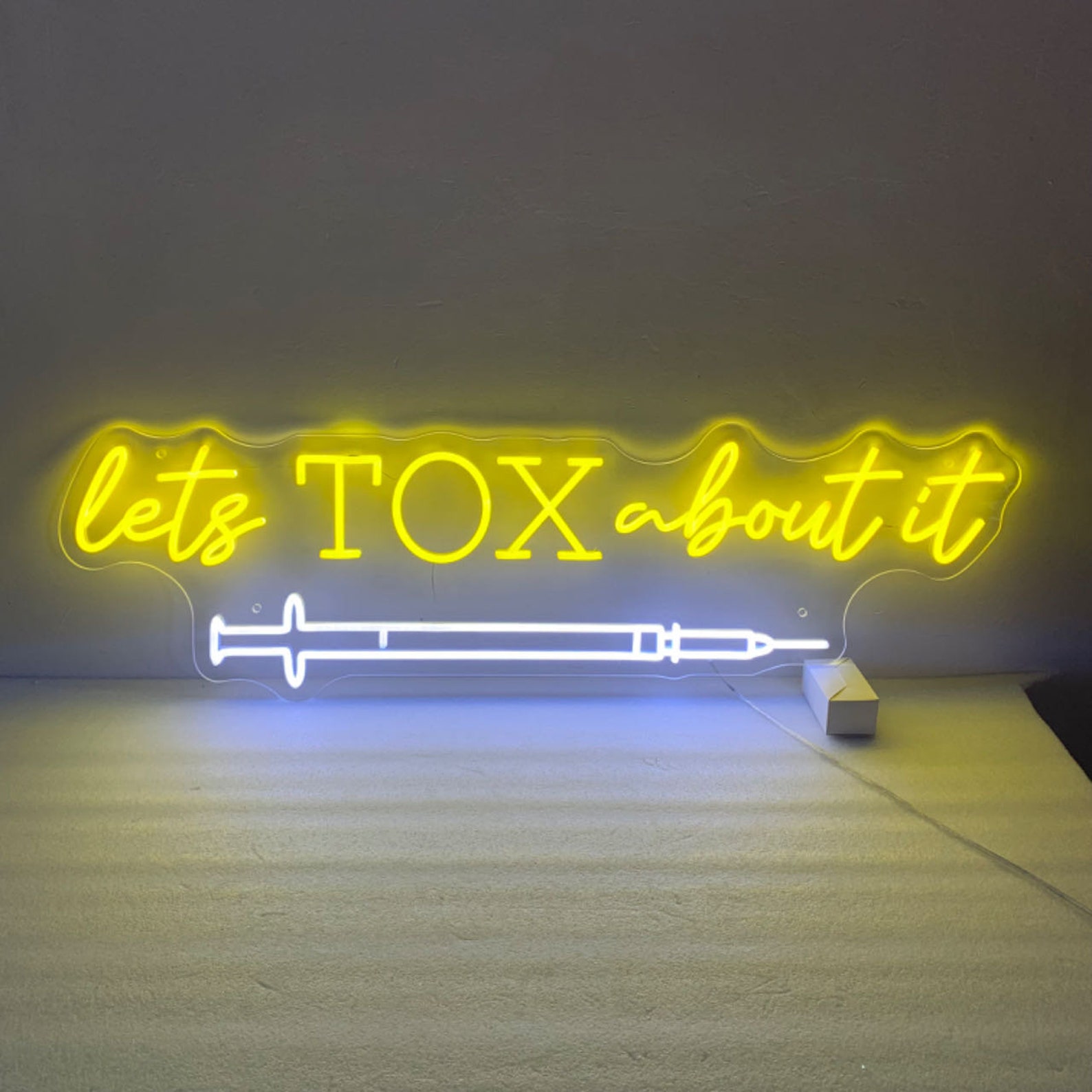 Lets TOX About It, Neon Lights Signs, Botox Sign, Botox Neon Sign, Med ...
