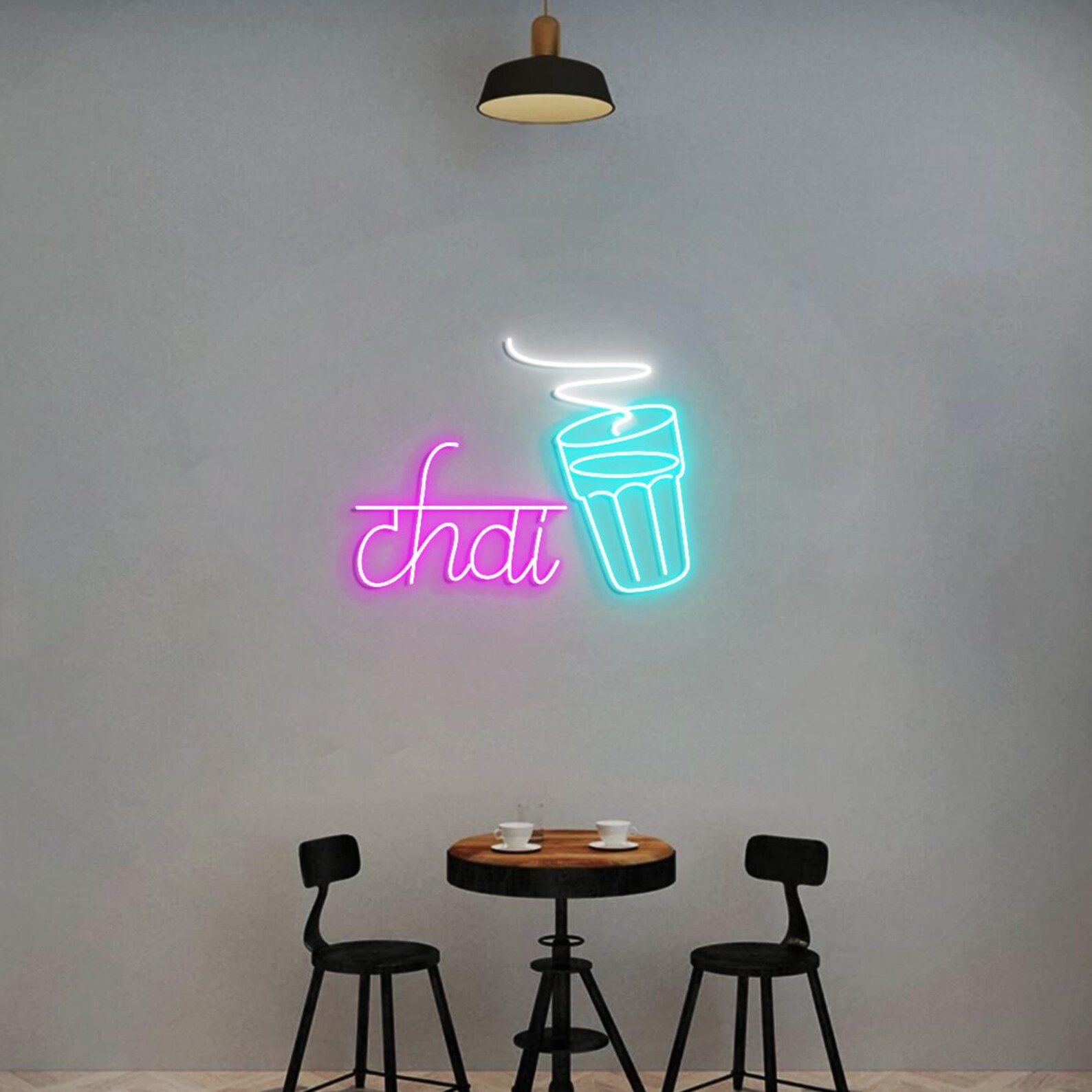 Chai Neon Sign Light, Indian Chai Sign for Dining Room, Restaurants ...
