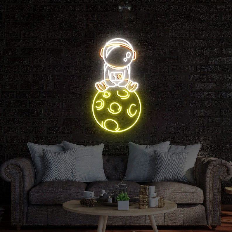 Astronaut Neon Sign Neon Sign Light Decor Astronaut With - Etsy