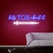 Lets TOX About It, Neon Lights Signs, Botox Sign, Botox Neon Sign, Med ...