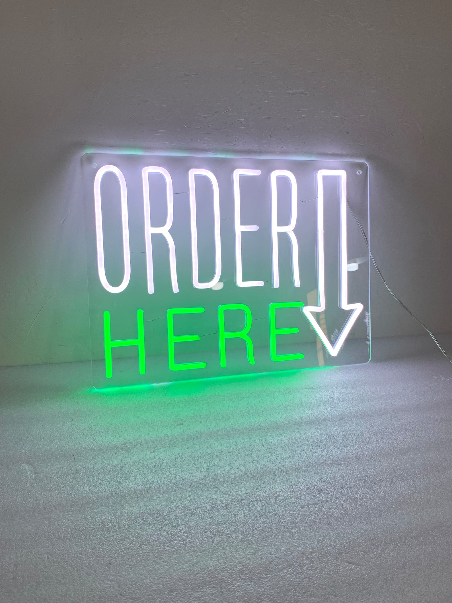 Order Here Led Neon Sign, Order Here Sign, Custom Business Order Here ...