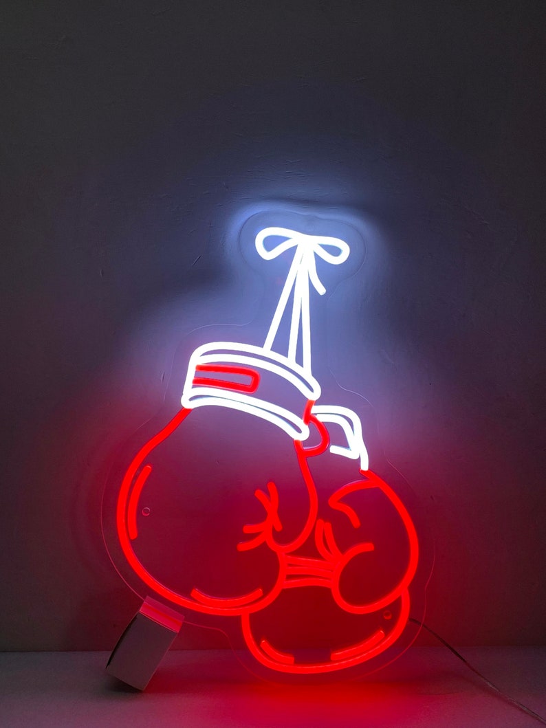 Boxing Gloves Neon Sign, Boxing Neon Sign, Boxing Gloves Sign, Boxers ...