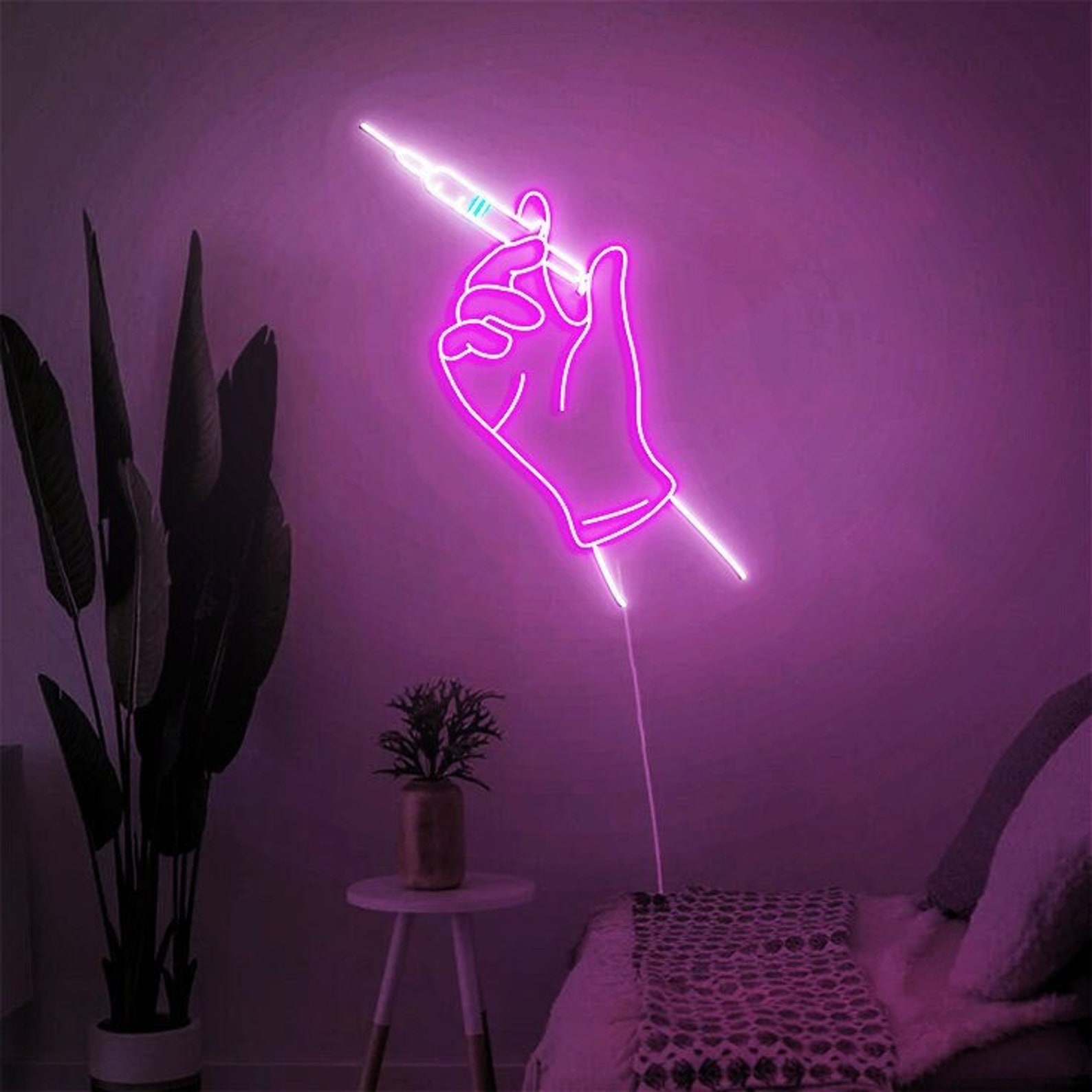 Injection Neon Sign, Injection Treatment Room Decor, Beauty Clinic ...