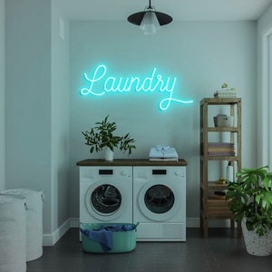 Laundry Sign, Sign for Laundry Room , Laundry Wall Decor Neon Sign ...