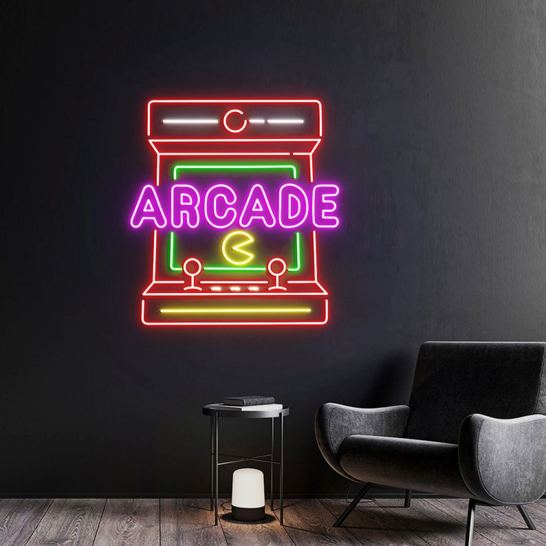 Arcade Neon Sign Arcade Led Sign Arcade Room Decor Arcade - Etsy