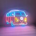 Surfer Caravan Neon Light, Neon Sign Light Decor, Grand Q Bus Bedroom ...