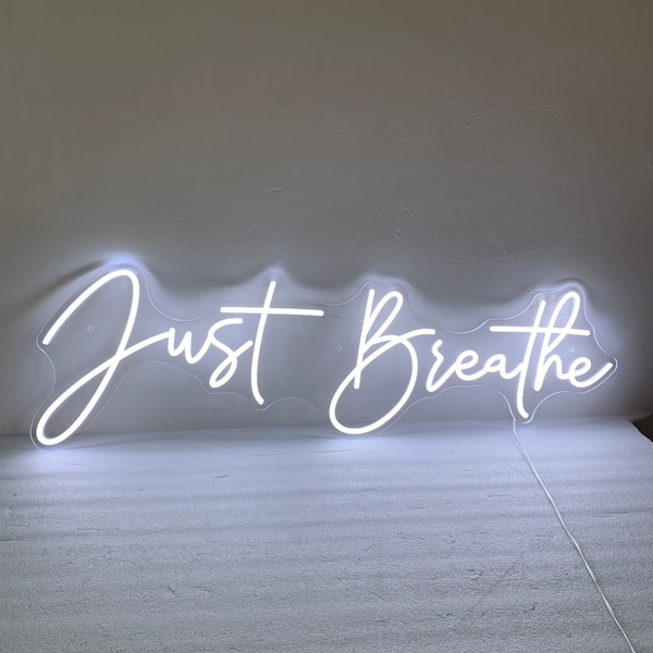 Just Breathe Sign - Etsy