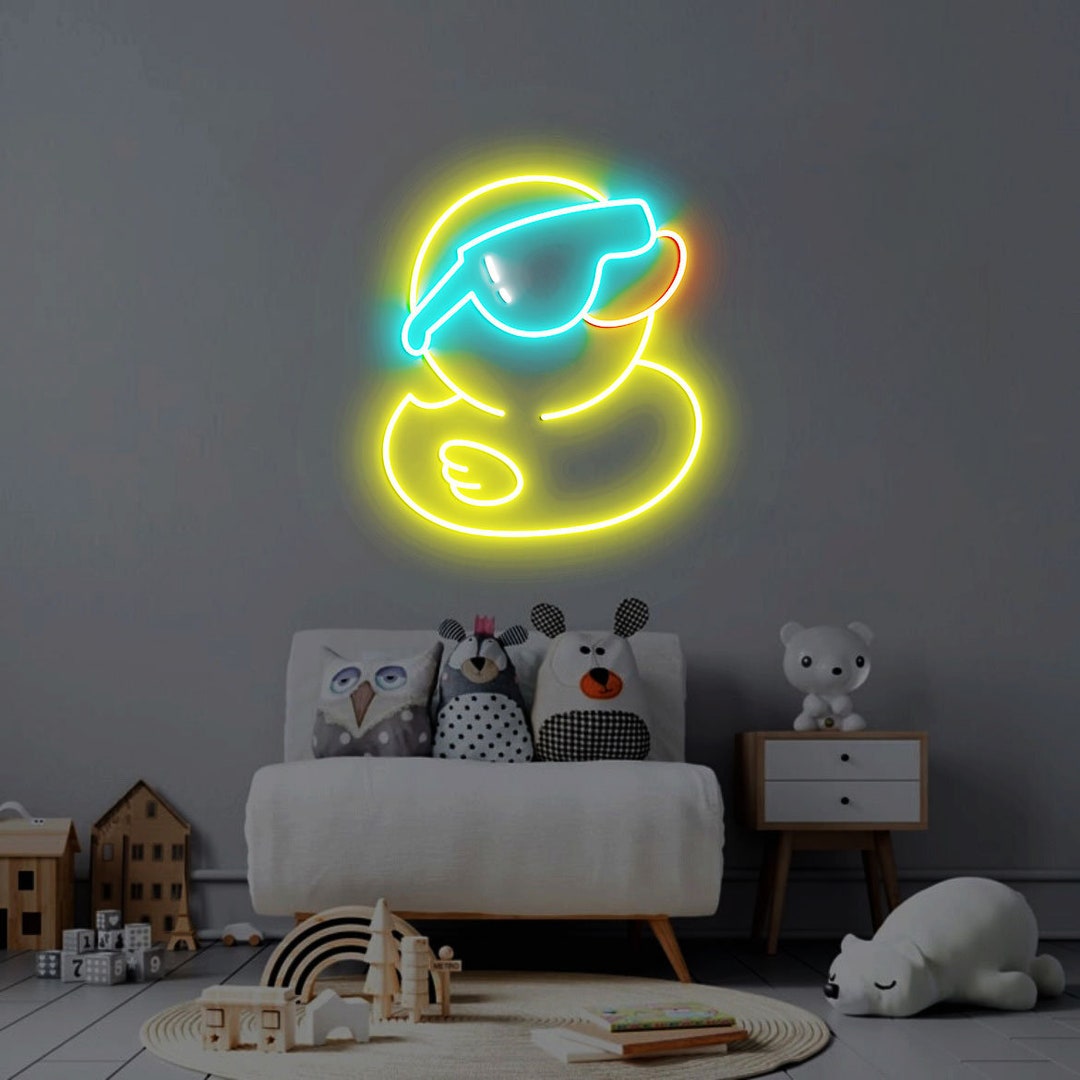 Rubber Duck Neon Light Neon Sign Light Decor Rubber Duck - Etsy