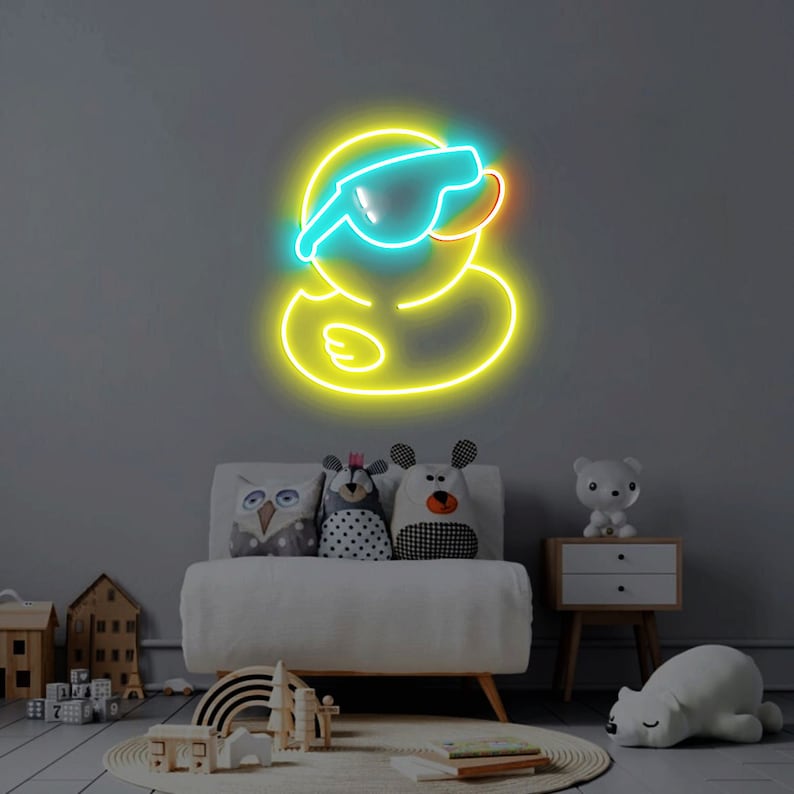 Rubber Duck Neon Light Neon Sign Light Decor Rubber Duck - Etsy