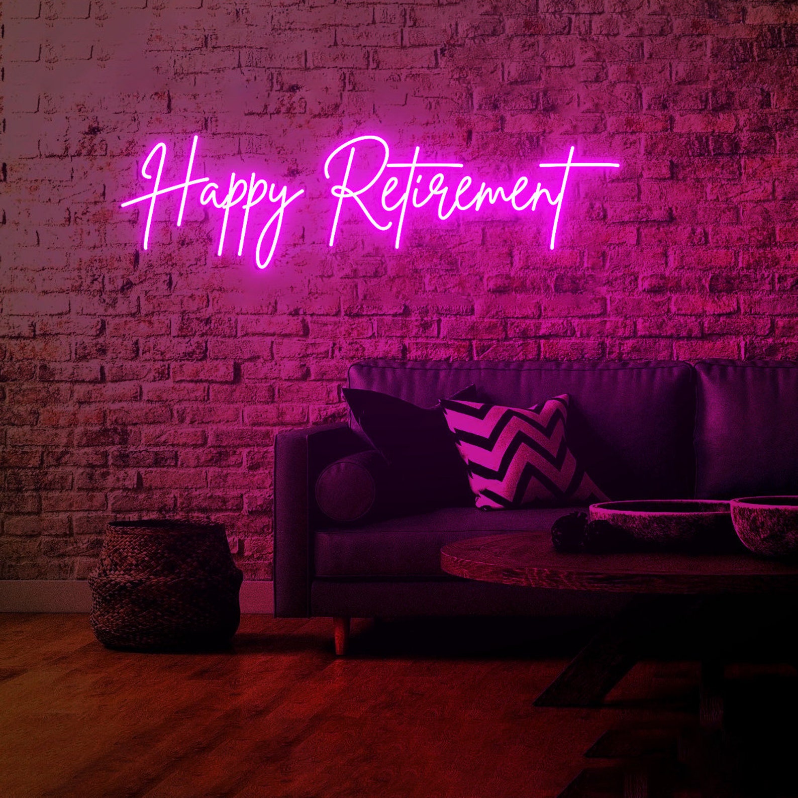 Happy Retirement Neon Sign, Happy Retirement Sign, Retirement Event ...