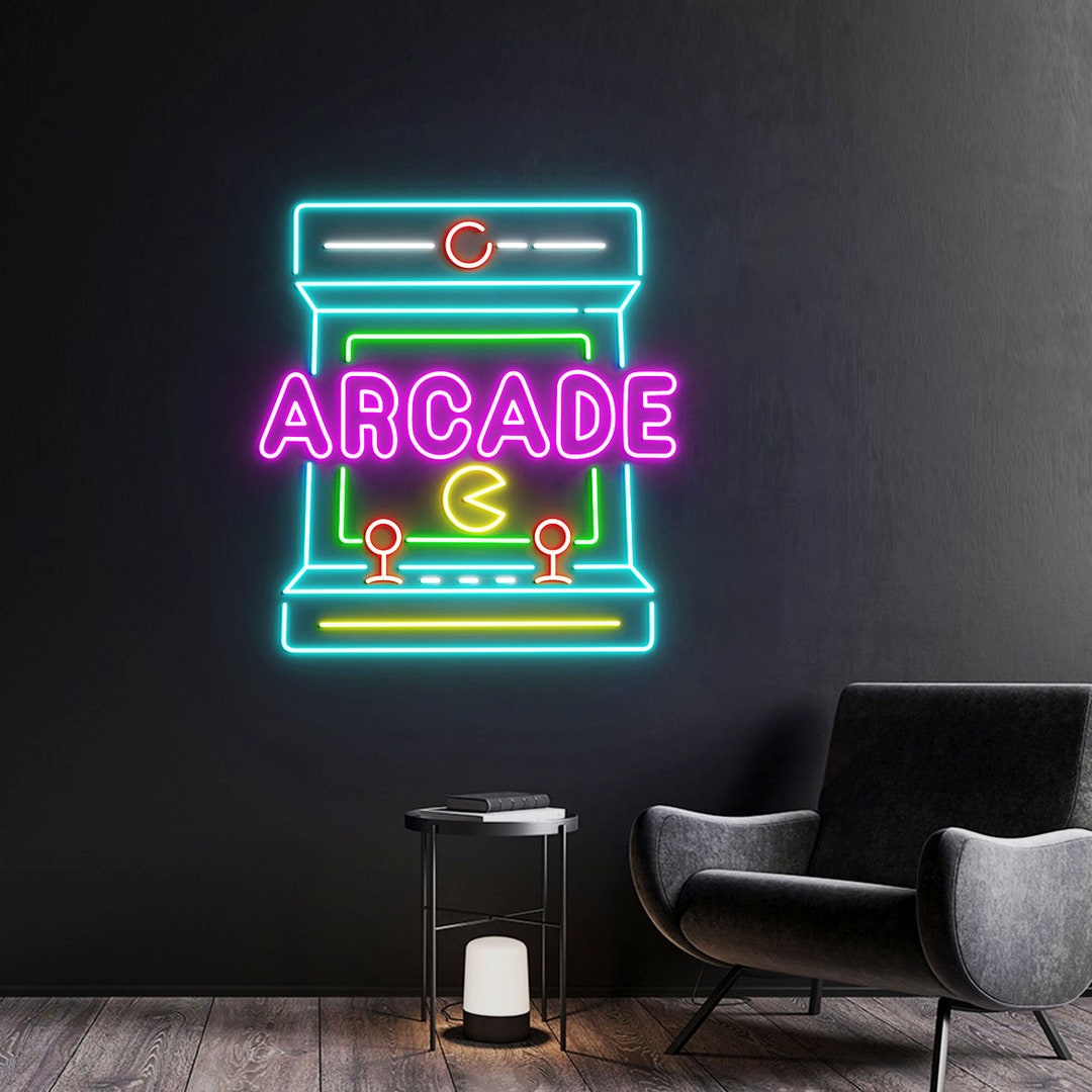 Arcade Neon Sign Arcade Led Sign Arcade Room Decor Arcade - Etsy
