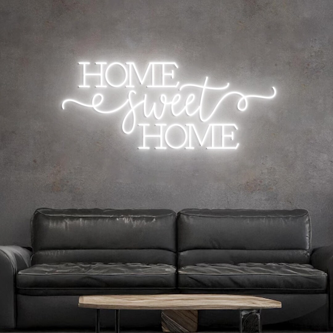 Home Sweet Home Neon Light, Welcome Neon Sign Light Decor, Home Neon ...