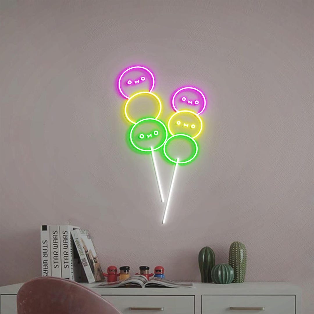 Mochi Neon Sign, Cute Mochi Neon Light, Adorable Mochi Wall for Room ...