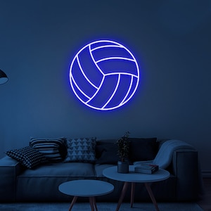 Volleyball Neon Sign, Volleyball Room Decor, Volleyball Gifts for Kids ...