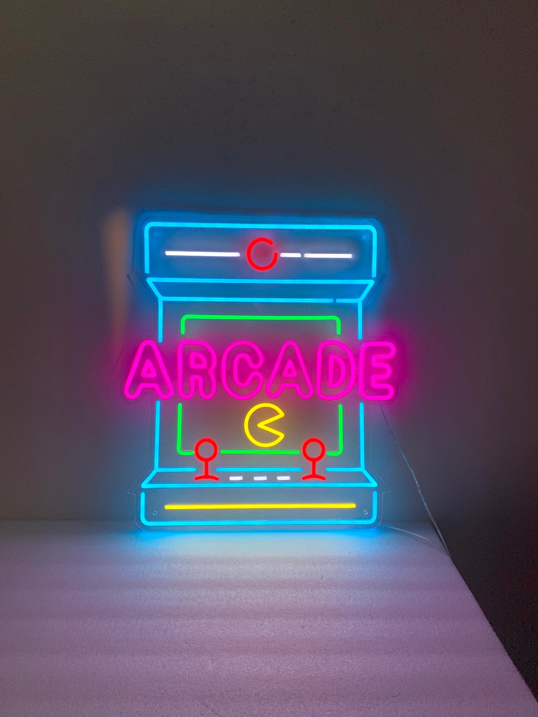Arcade Neon Sign, Arcade Led Sign, Arcade Room Decor, Arcade Game Room ...