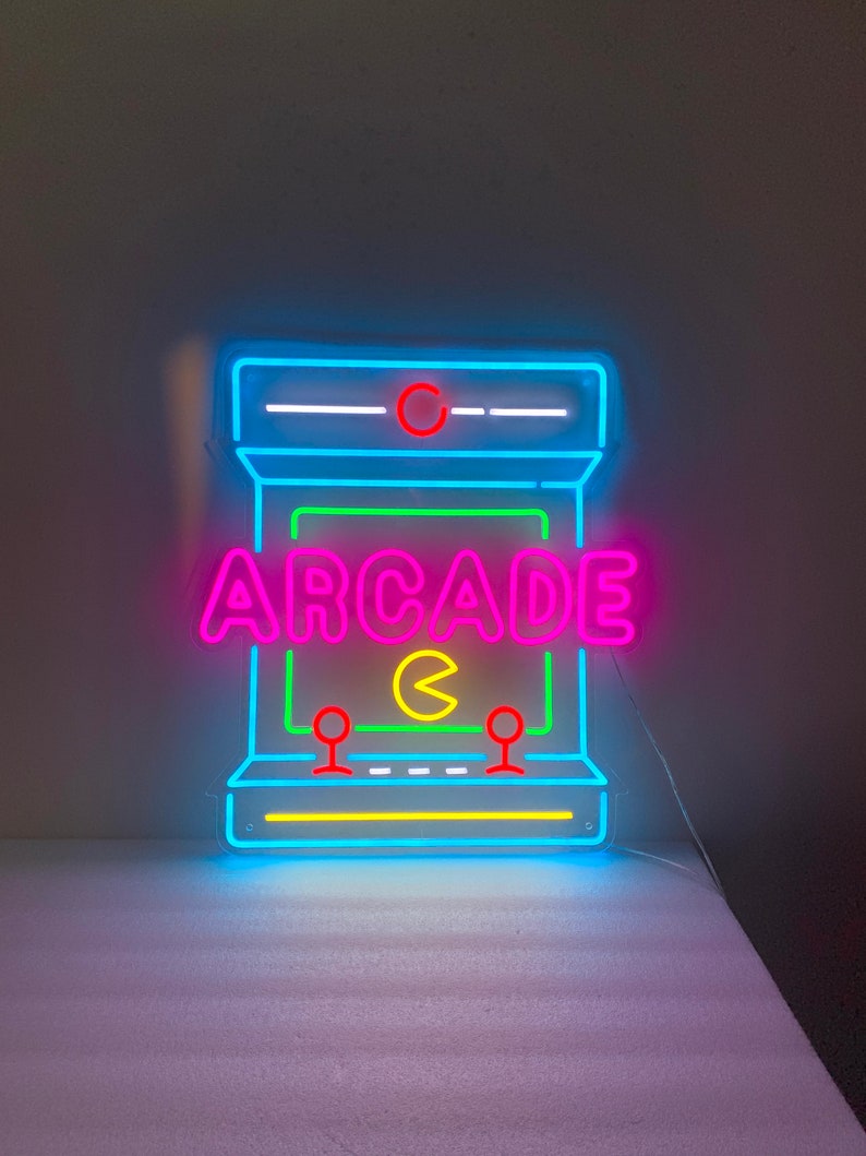 Arcade Neon Sign Arcade Led Sign Arcade Room Decor Arcade - Etsy