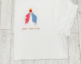 Divine Mercy Shirt, Jesus I Trust in You,sacred Heart of Jesus T Shirt ...